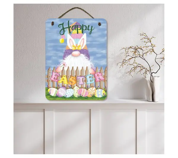 COURTSIDE MARKET Hello Gnome 12x16 Artboard Wit H Twine