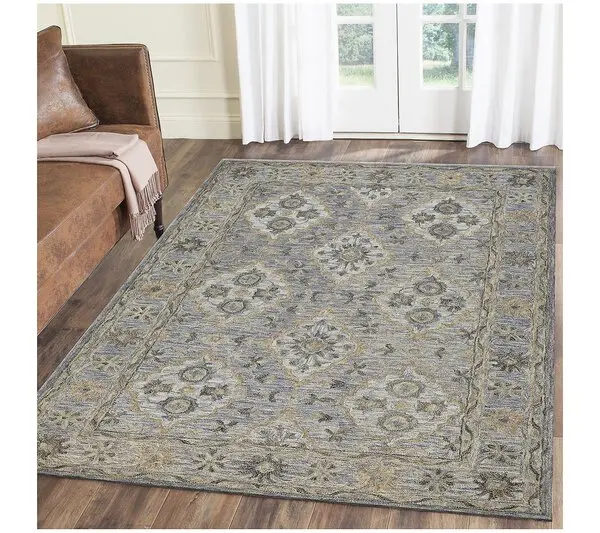 OX BAY TRADING CO. Ox Bay Classic Floral Hand-tufted Wool Indoor R Ug, 5' X 7'9