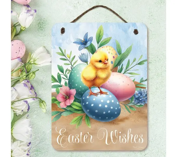 COURTSIDE MARKET Happy Spring Baby Chick 12x16 Artboard With T
