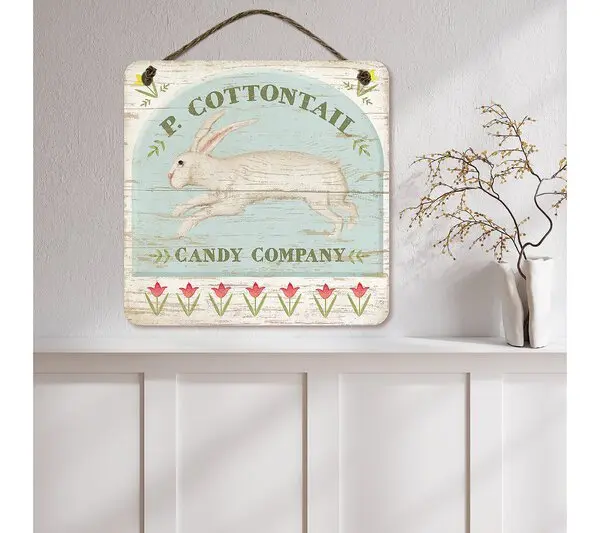 COURTSIDE MARKET Cottontail 15x15 Artboard With Twine