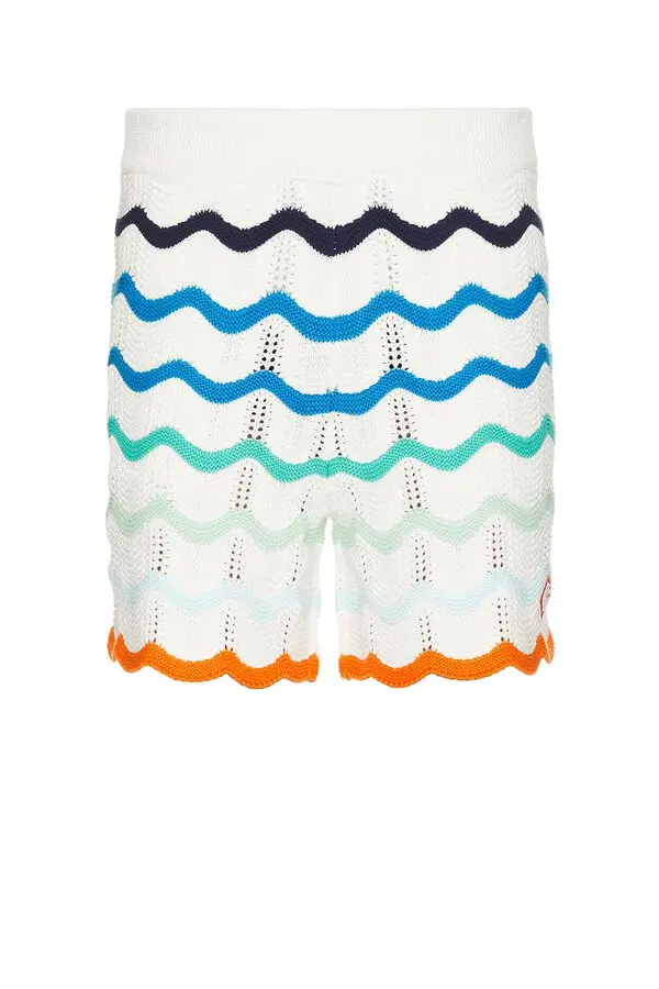 Casablanca Gradient Texture Shorts - Wave