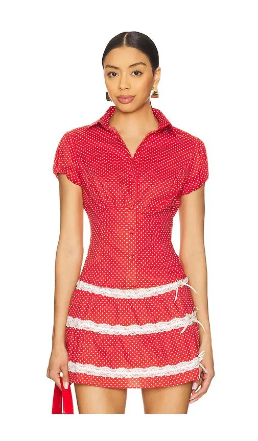 GUIZIO Liana Top - Red