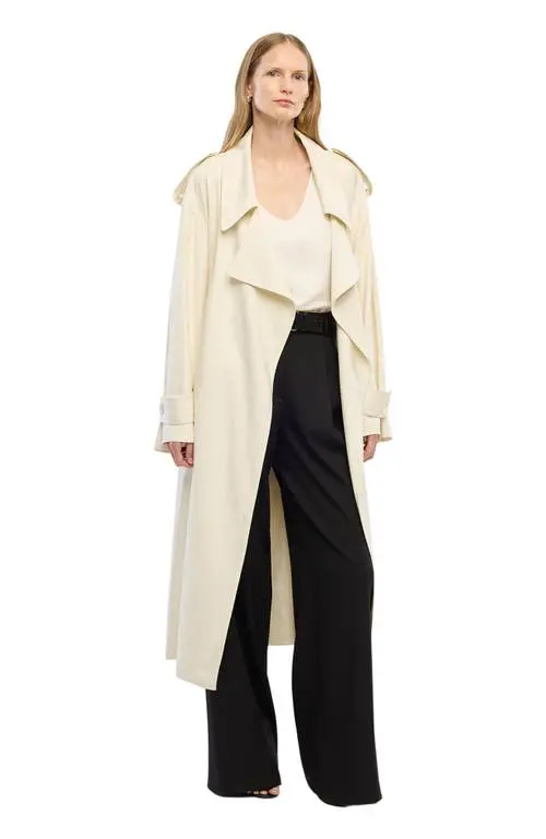 Another Tomorrow Soft Trench - Off White
