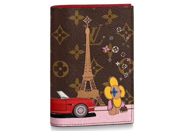 LOUIS VUITTON Passport Cover Monogram Vivienne Paris - Red Lining
