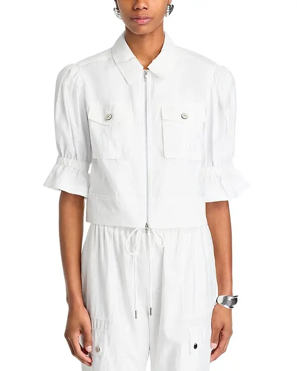 Cinq À Sept Holly Parachute Jacket - White