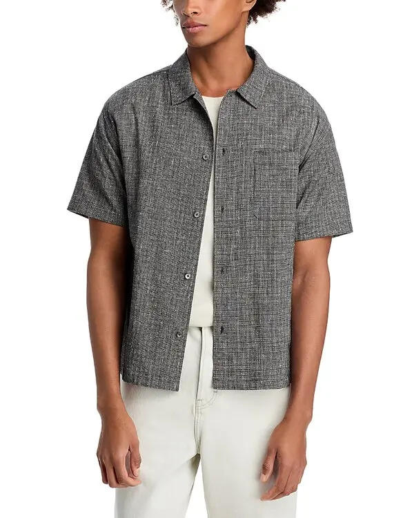 FRAME Textured Short Sleeve Shirt