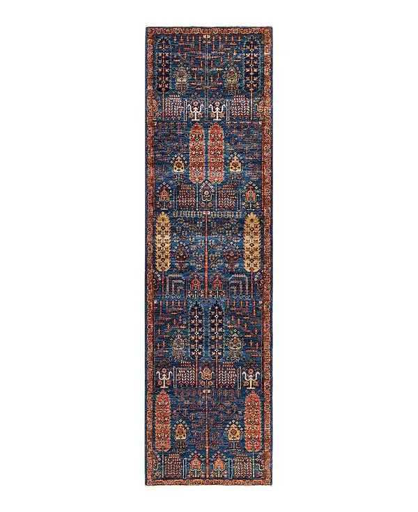 Bloomingdale'S Serapi M1945 Runner Area Rug, 2'9 X 9'10 - Blue