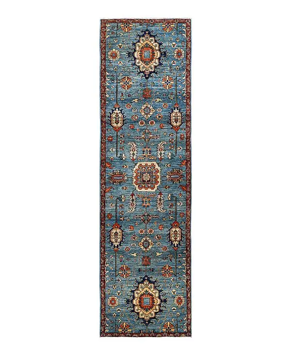 Bloomingdale'S Serapi M1945 Runner Area Rug, 2'9 X 9'10 - Light/blue
