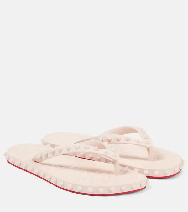 CHRISTIAN LOUBOUTIN Super Loubi Thong Sandals - Black