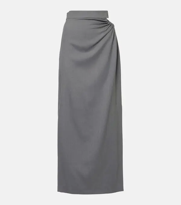 Max Mara Wool And Silk Maxi Skirt