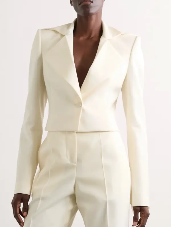 Alexander McQueen Peplum Wool-twill Blazer