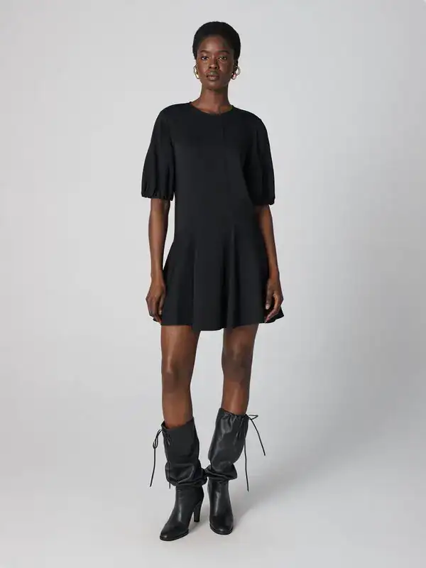 Diane Von Furstenberg Amelia Mini Dress In Black - 40% Off | Editorialist