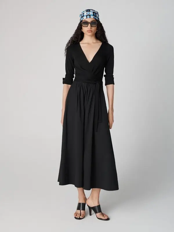Diane Von Furstenberg Ballerina Wrap Dress - Black