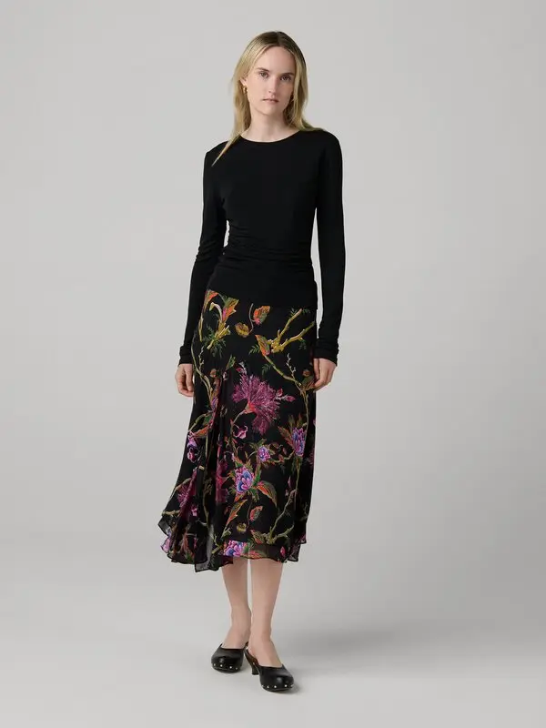 Diane Von Furstenberg Perfect Long Sleeve Top