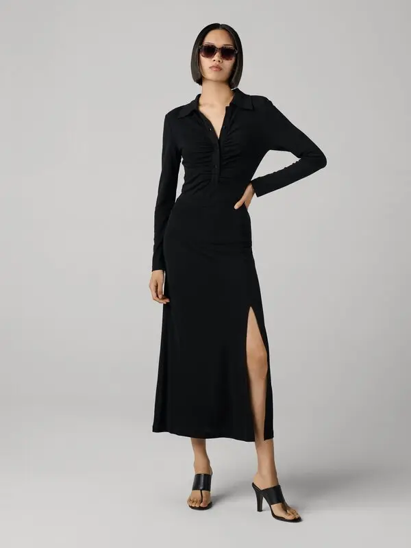 Diane Von Furstenberg Isadora Midi Skirt - Black