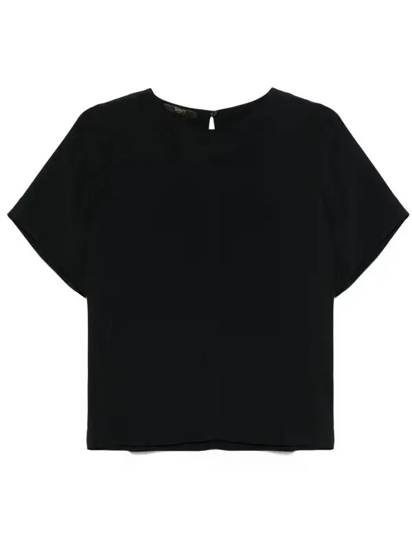 Seventy Short-sleeve Blouse - Black