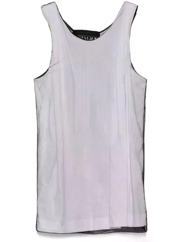 ALAINPAUL Mesh-overlay Tank Top