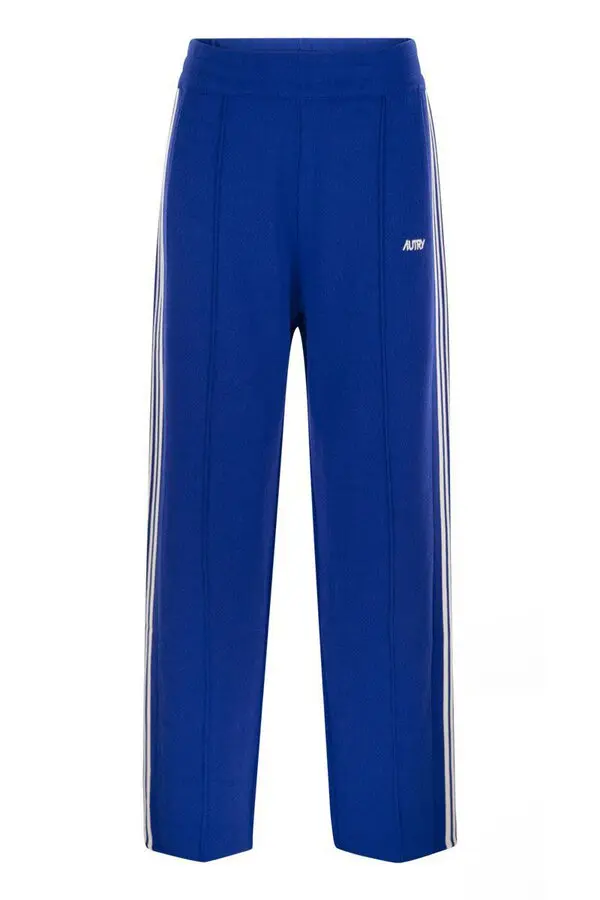 AUTRY Knitted Viscose Joggers - Bluette