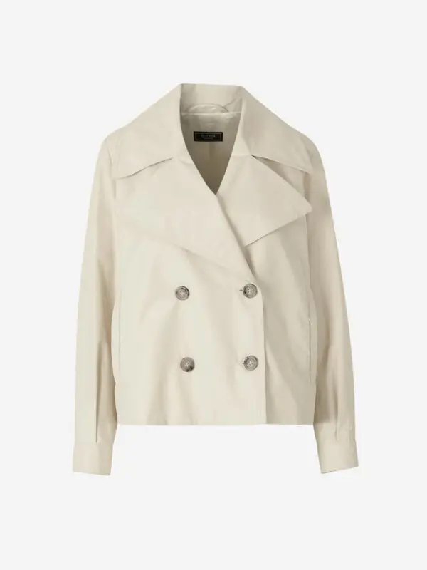 Peserico Short Double Technical Trench Coat