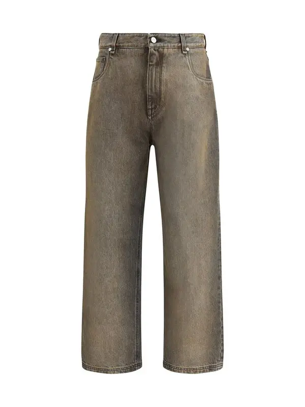 Fendi Straight Five-pocket Jeans - Beige