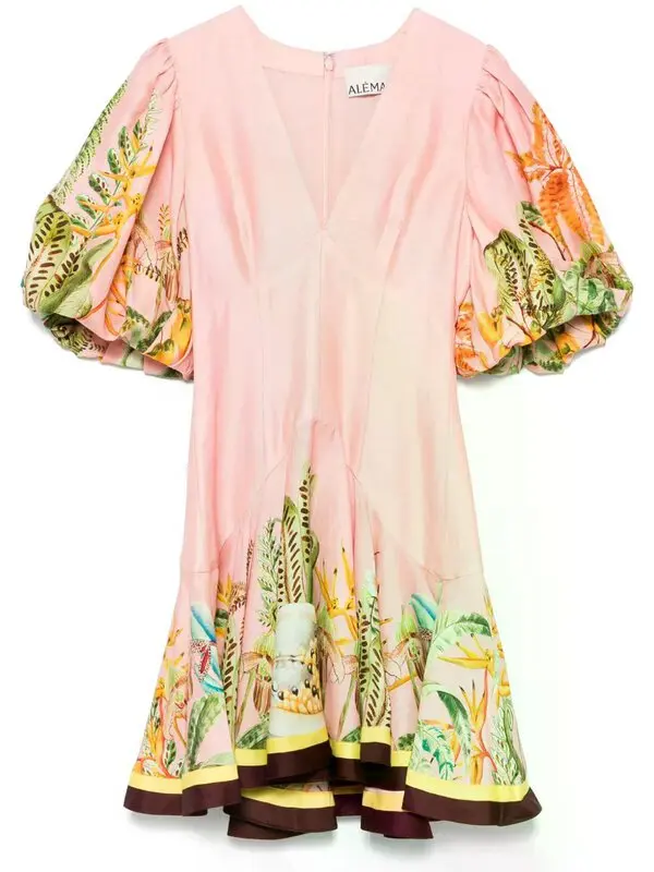 ALEMAIS Papaya Mini Dress