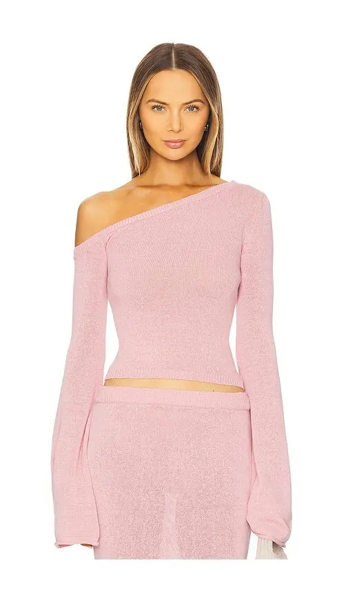 SEROYA Alivia Knit Top - Coral Blush