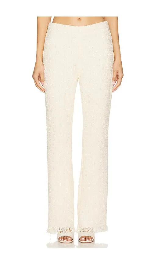 SEROYA Shar Boucle Pant - Eggshell