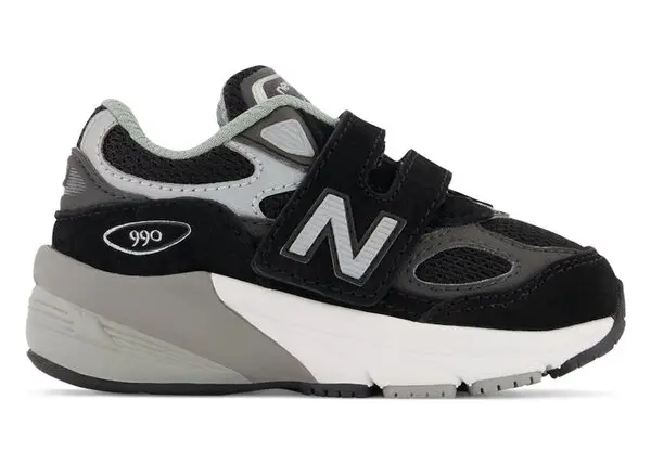 NEW BALANCE 990v6 Hook And Loop Sneakers - Black/silver