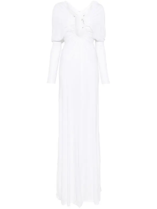 Christopher Esber Arced Palm Gown - White