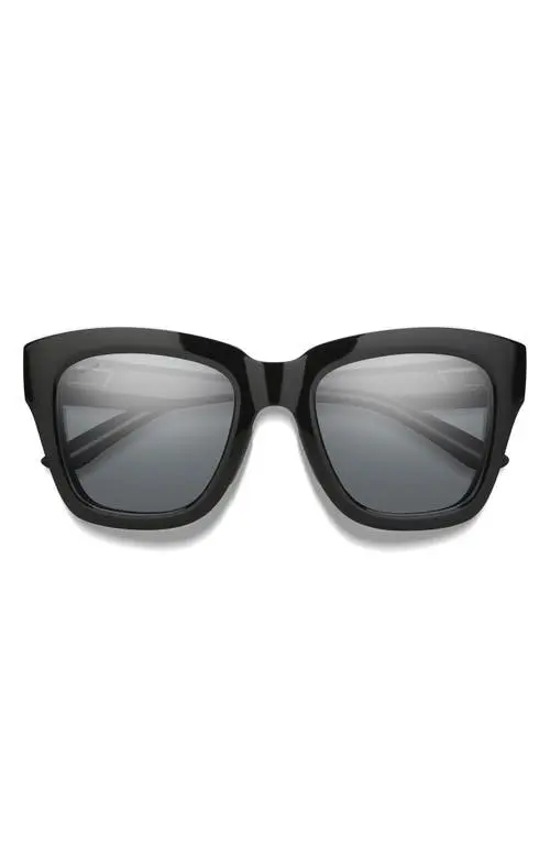 SMITH Sway Square Sunglasses - Black / Polarized Gray