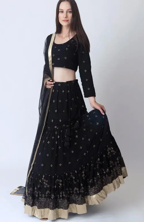 RAAS Asha Sequins Embroidered Lehenga Choli Set