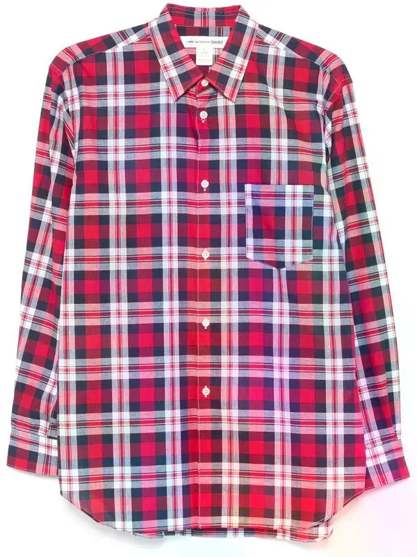 Comme Des Garçons Checked Shirt - Red