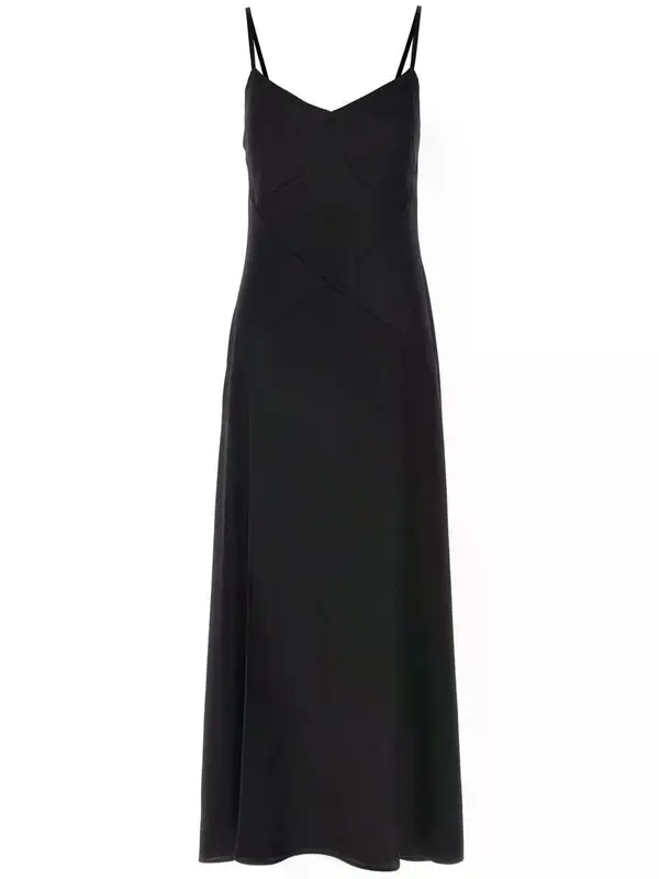 LE TWINS Flora Midi Dress - Black