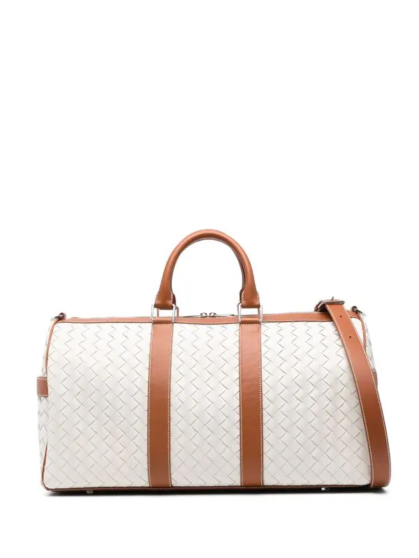 Bottega Veneta Intrecciato Duffle Bag - 9204 - Whitelight Wo-nat-s