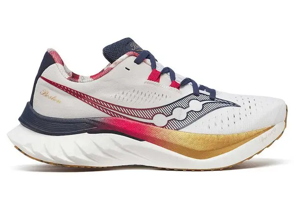 Saucony Endorphin Speed 4 Boston Marathon Sneakers - White/navy Blue