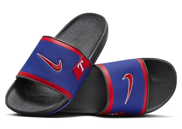 Nike Offcourt Slide Texas Rangers - Deep Royal Blue/dark Smoke Grey/sport Red