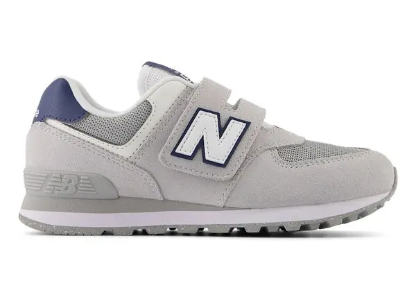 NEW BALANCE 574 Hook And Loop Sneakers - Brighton Grey/nb Navy Blue