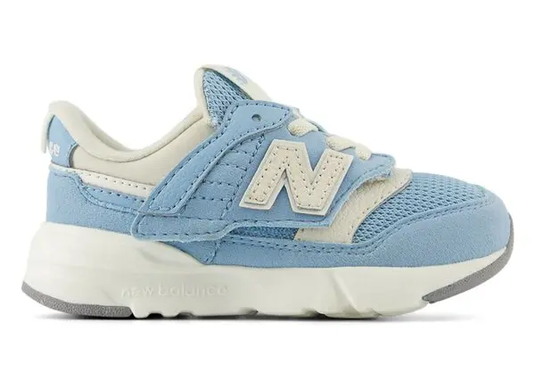 NEW BALANCE 997r Hook And Loop Sneakers - Chrome Blue/linen