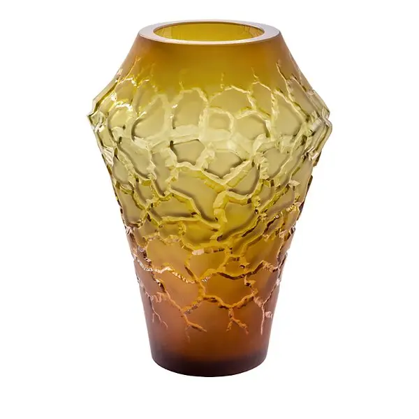 Lalique Canyon Crystal Caldera Medium Vase
