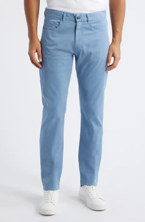 Canali Regular Fit 5-pocket Stretch Twill Pants - Light Blue