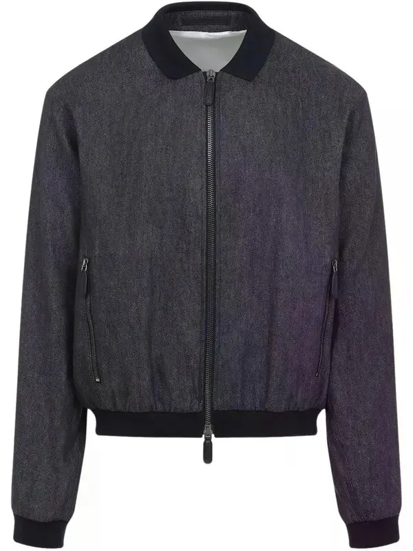 Giorgio Armani Denim Bomber Jacket
