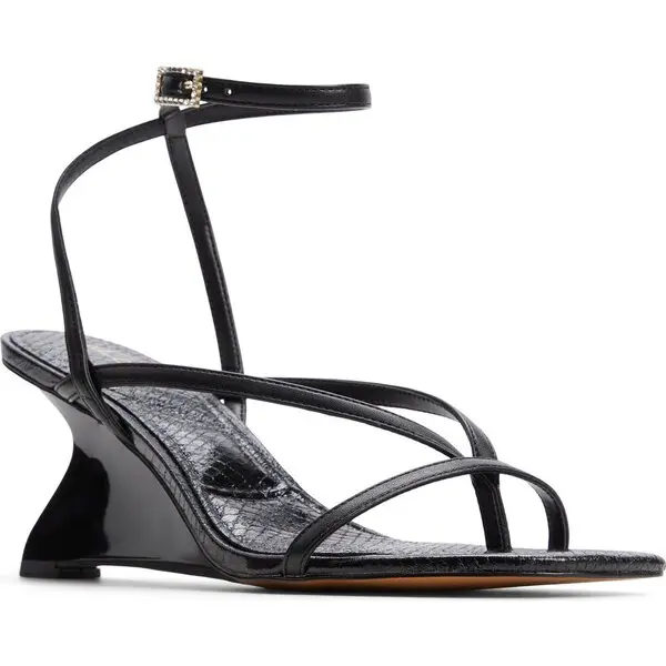 Aldo Talvi Wedge Sandal - Black