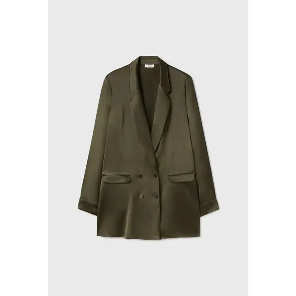 Silk Laundry Relaxed Blazer - Pine