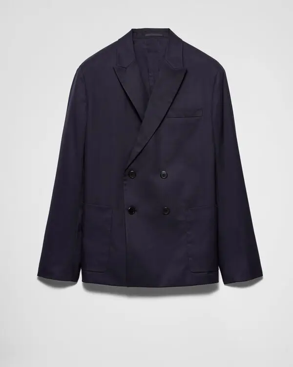 Prada Double-breasted Cotton Jacket