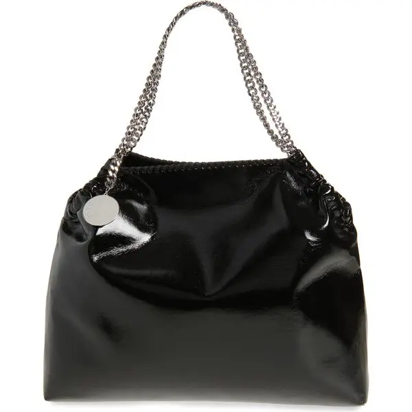 Stella McCartney Falabella Crinkle Patent Drawstring Tote