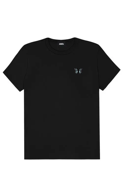 DALIX Butterfly Relaxed Tee - Black