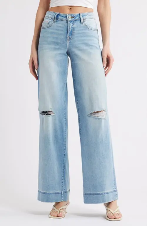 HIDDEN JEANS Distressed Wide Leg Jeans