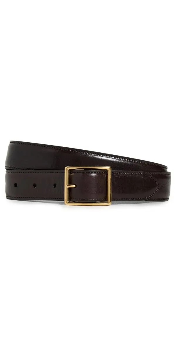 NILI LOTAN Gabriele Belt - Espresso W/ Antique Gold