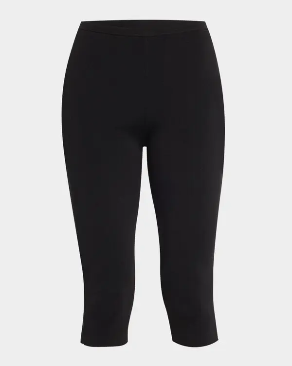 TOTÊME Compact Knit Capri Trousers