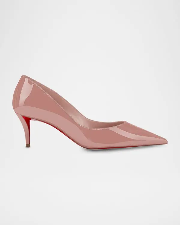 CHRISTIAN LOUBOUTIN Patent Leather Pumps - Vintage Rose